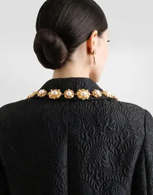 Dolce & Gabbana Peony-motif Brocade Jacket