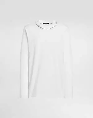 Dolce & Gabbana Cotton T-shirt With Embroidery - White