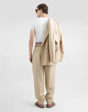 Dolce & Gabbana Double-breasted Tweed-effect Silk And Hemp Jacket