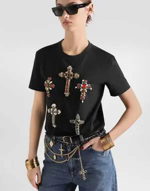 Dolce & Gabbana Embroidered Cotton T-shirt