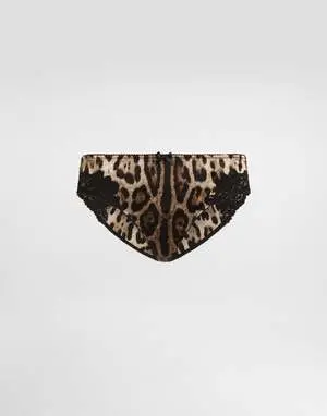 Dolce & Gabbana Leo- Satin Briefs - Print