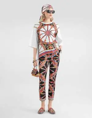 Dolce & Gabbana Carretto-print Jersey T-shirt