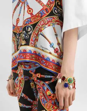Dolce & Gabbana Carretto-print Jersey T-shirt