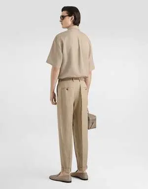 Dolce & Gabbana Cupro-linen Trousers