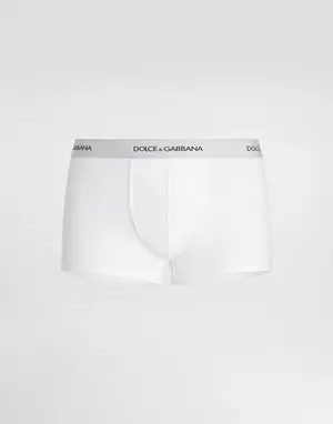 Dolce & Gabbana Cotton Jersey Regular-fit Boxers In A Pack Of Two - White