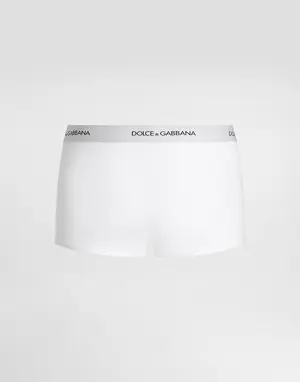 Dolce & Gabbana Cotton Jersey Regular-fit Boxers In A Pack Of Two - White