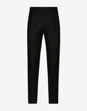Dolce & Gabbana Tailored Flannel Pants - Black