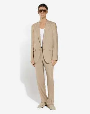 Dolce & Gabbana Single-breasted Linen Taormina Jacket