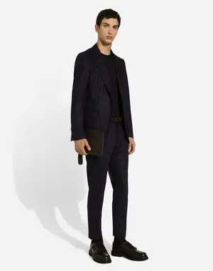 Dolce & Gabbana Single-breasted Pinstripe Flannel Taormina-fit Jacket
