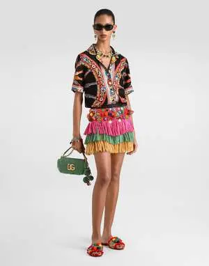 Dolce & Gabbana Carretto-print Silk Twill Shirt