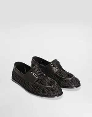 Dolce & Gabbana Derby Shoes In Raffia