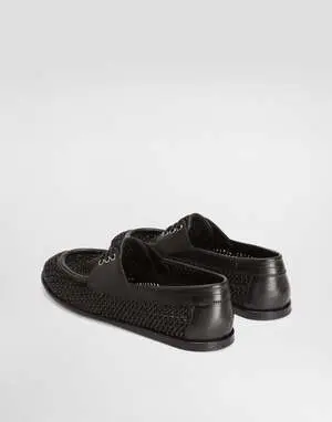 Dolce & Gabbana Derby Shoes In Raffia