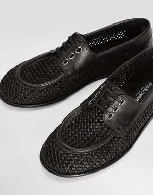 Dolce & Gabbana Derby Shoes In Raffia