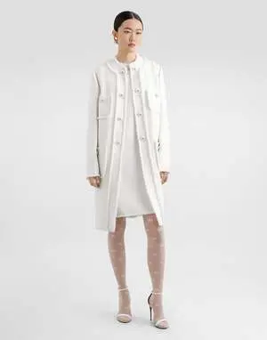 Dolce & Gabbana Single-breasted Raschel Tweed Coat