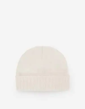 Dolce & Gabbana Cashmere Hat With Dg Logo Embroidery - White