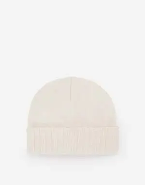 Dolce & Gabbana Cashmere Hat With Dg Logo Embroidery