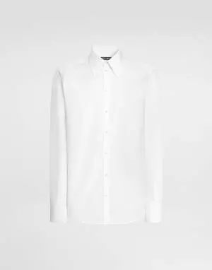 Dolce & Gabbana Gold Poplin Shirt - White