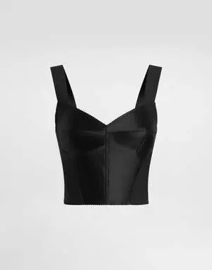 Dolce & Gabbana Bustier Top - Black