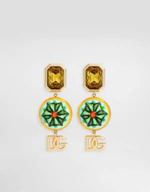 Dolce & Gabbana Clip Earrings - Multicolor