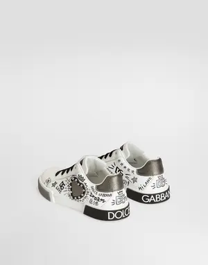 Dolce & Gabbana Portofino Light Sneakers In Nappa Calfskin