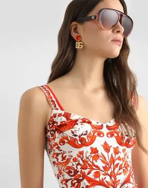 Dolce & Gabbana Logo Clip On Earrings