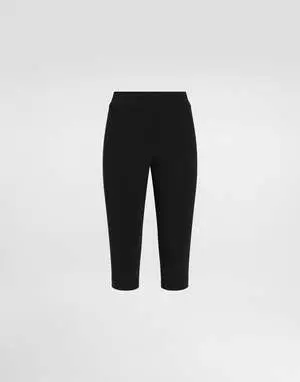 Dolce & Gabbana Milano Stitch Jersey Leggings - Black