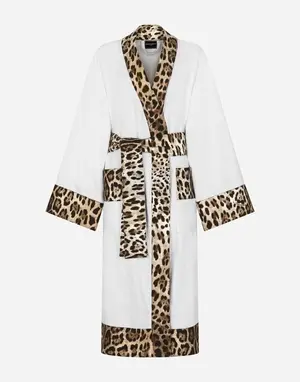 Dolce & Gabbana Cotton Terry Bathrobe - Multicolor