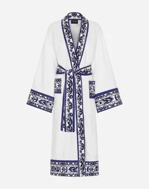 Dolce & Gabbana Cotton Terry Bathrobe - Multicolor
