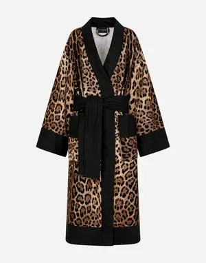 Dolce & Gabbana Terry Cotton Bath Robe - Multicolor
