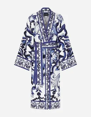Dolce & Gabbana Terry Cotton Bath Robe - Multicolor