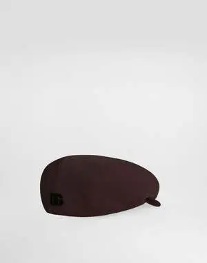 Dolce & Gabbana Wool Poplin Flat Cap