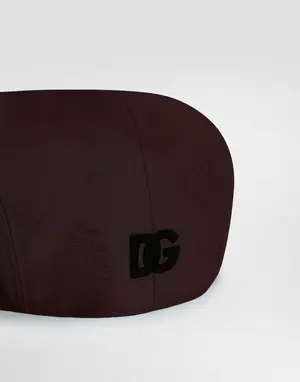 Dolce & Gabbana Wool Poplin Flat Cap