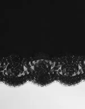 Dolce & Gabbana Jersey T-shirt With Lace