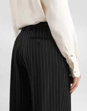 Dolce & Gabbana Pinstripe Wool Trousers