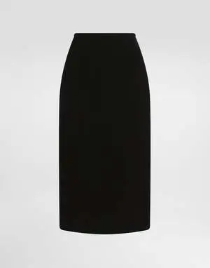 Dolce & Gabbana Double Wool Crêpe Pencil Skirt