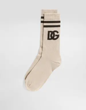 Dolce & Gabbana Dg Logo Jacquard Shaved Sock