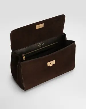 Dolce & Gabbana Medium My Sicily Handbag In Split And Smooth Calfskin
