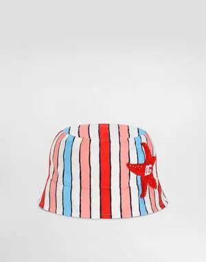 Dolce & Gabbana Striped Poplin Bucket Hat - Multicolor