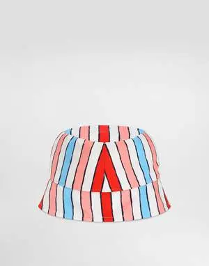 Dolce & Gabbana Striped Poplin Bucket Hat