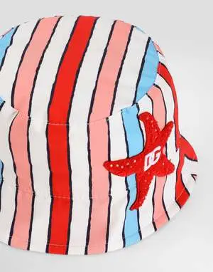 Dolce & Gabbana Striped Poplin Bucket Hat