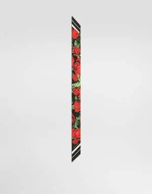 Dolce & Gabbana Rose- Silk Twill Bandeau - Print