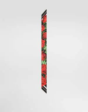 Dolce & Gabbana Rose- Silk Twill Bandeau