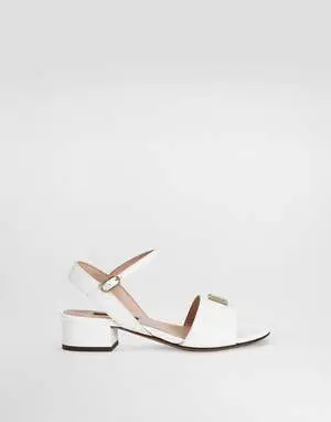 Dolce & Gabbana Nappa Leather Sandals With Dg Logo
