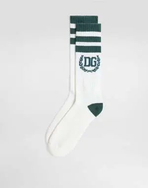 Dolce & Gabbana Short Ribbed Cotton Socks