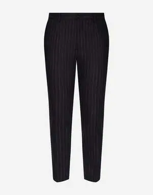 Dolce & Gabbana Tailored Pinstripe Flannel Pants - Multicolor