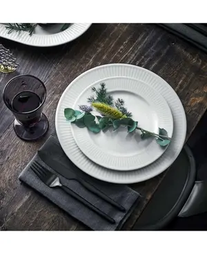 PILLIVUYT Plisse 11" Plate, Set Of 4