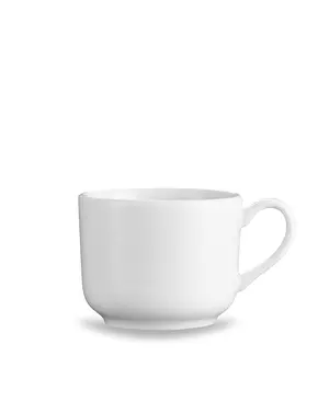 PILLIVUYT Sancerre Breakfast Cup, Set Of 4 - White