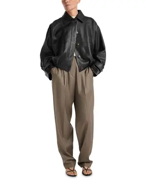 RÓHE Leather Blouson Jacket