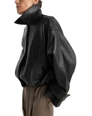 RÓHE Leather Blouson Jacket