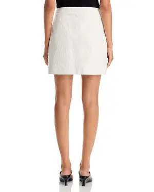 RÓHE Leather Mini Skirt